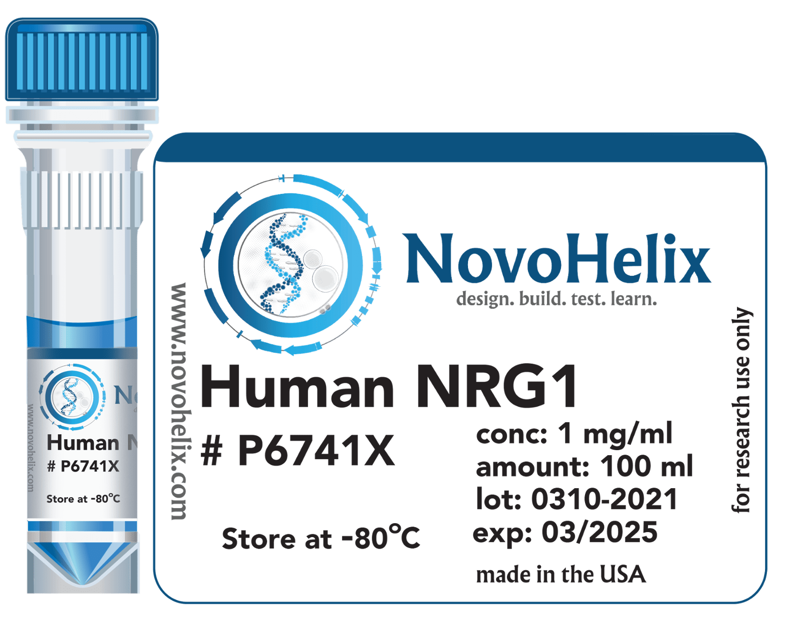 NRG1 - Neuregulin β-1 - NovoHelix NRG1 - Neuregulin β-1 - NovoHelix